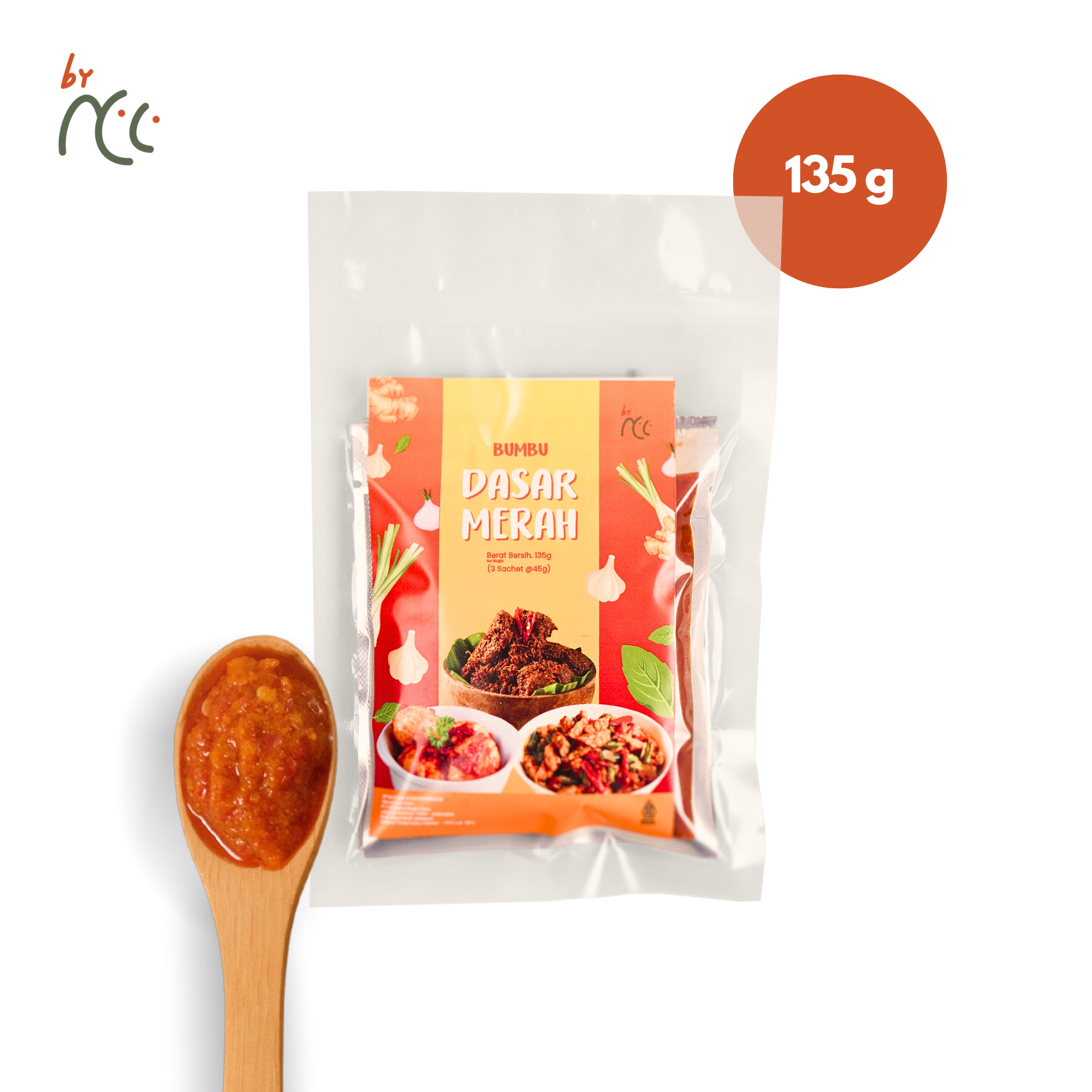 By NCC Bumbu Dasar Merah Kemasan Sachet 135gr